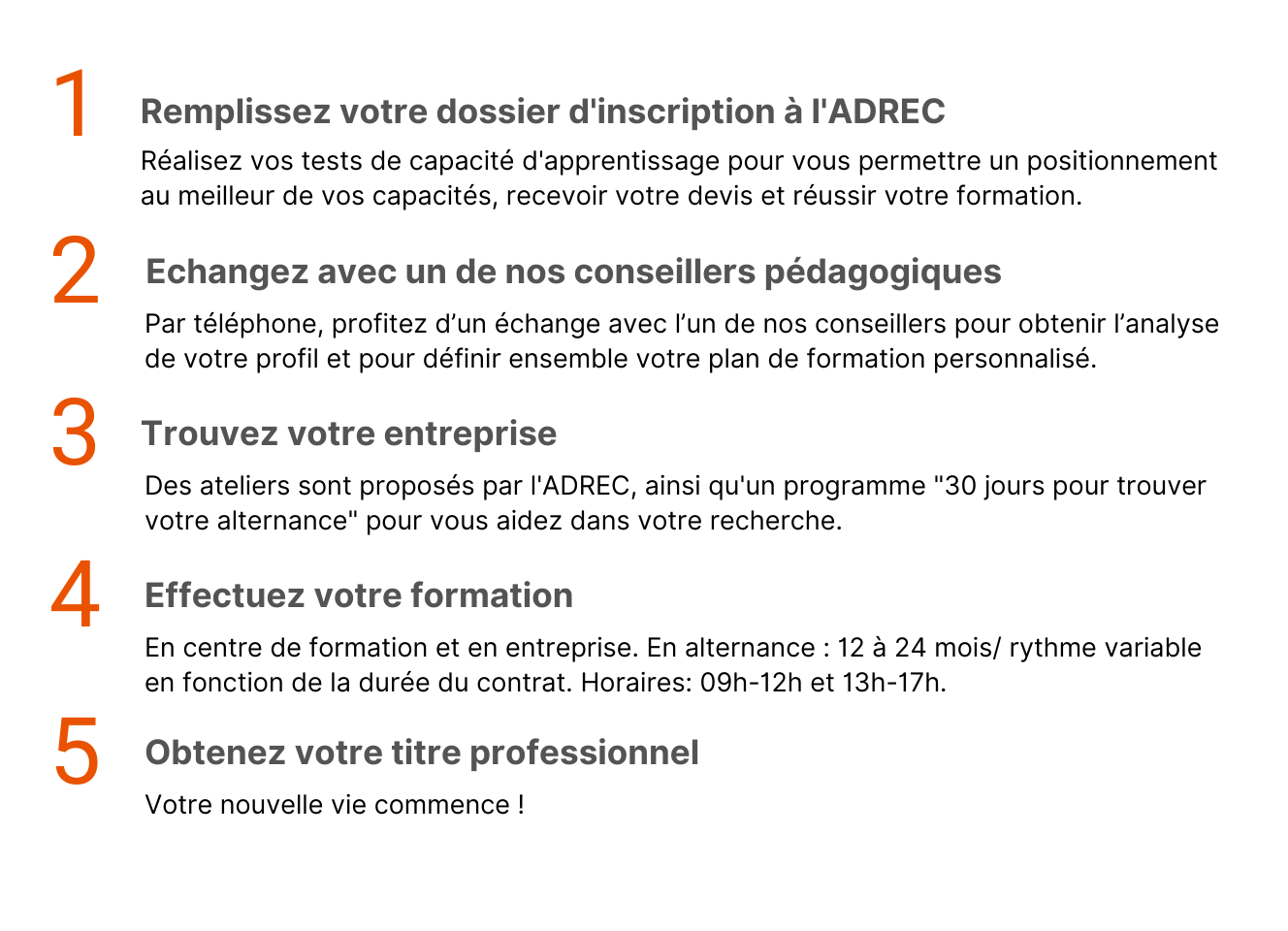 Je souhaite effectuer une alternance — Adrec Formation